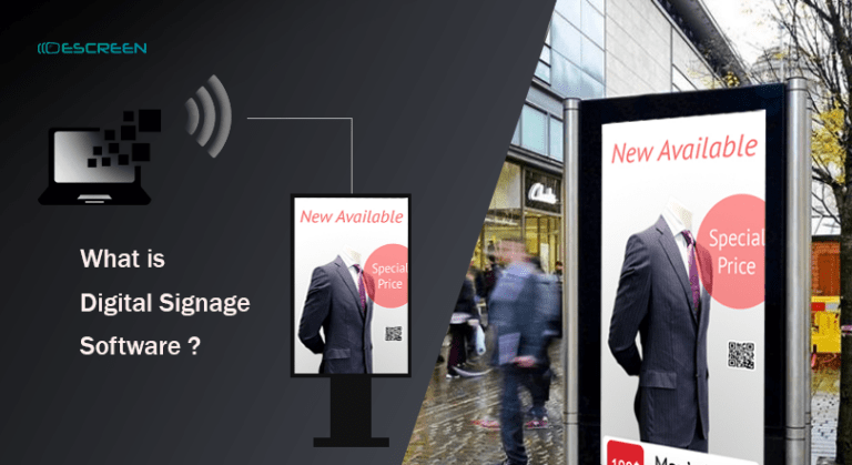 What is digital signage software | Escreen
