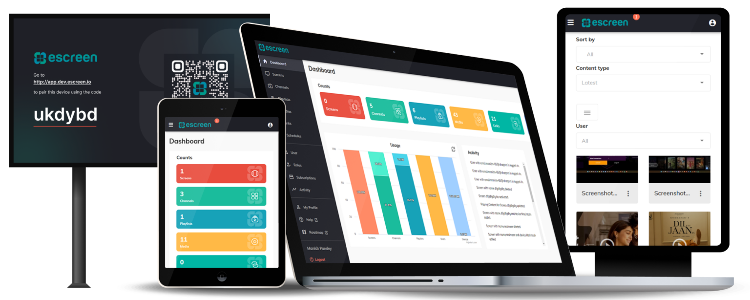 Cloud Based Digital Signage Solution for Everyone | Escreen